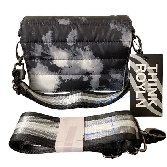 THINK ROYLN | Bags | Think Royln Black And White Hobo Bag With Quilted Design | Poshmark